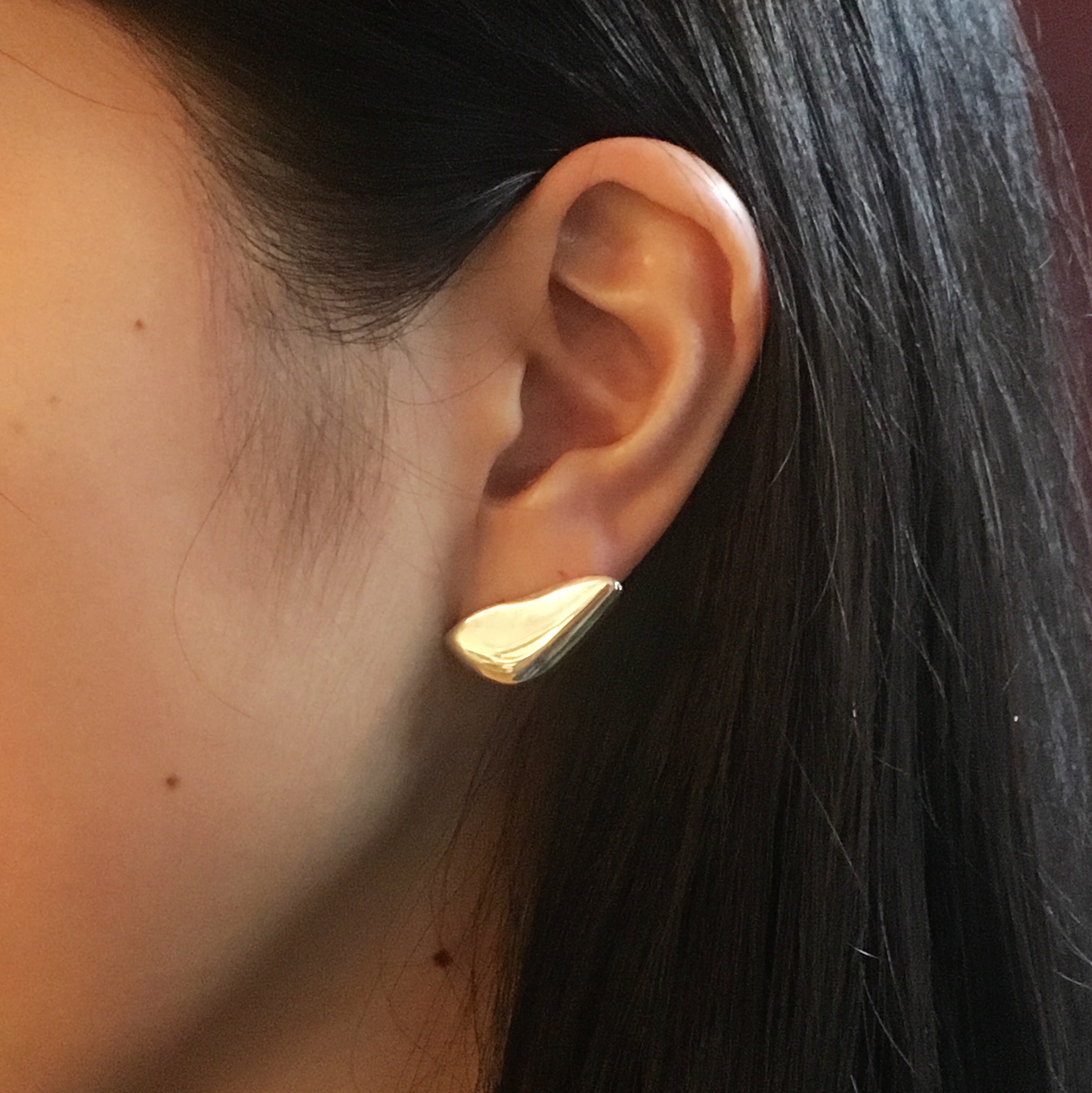 Single Cap Earring (Bronze or Silver) – Written by Forest